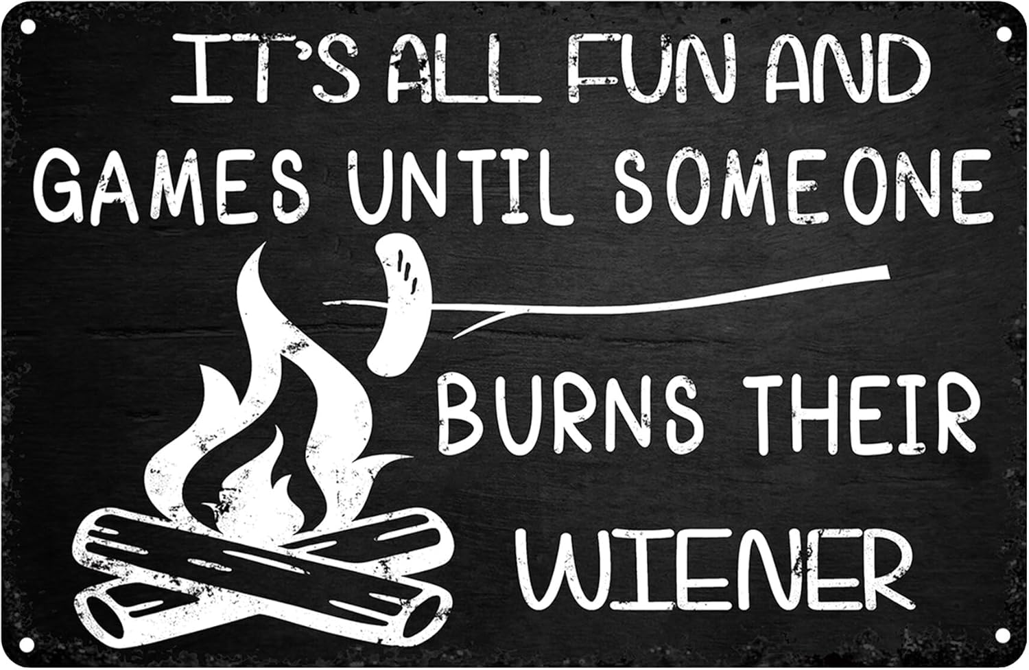 Amazon.com : Tin Signs for Backyard Patio Decor - Metal Sign for Camp ...