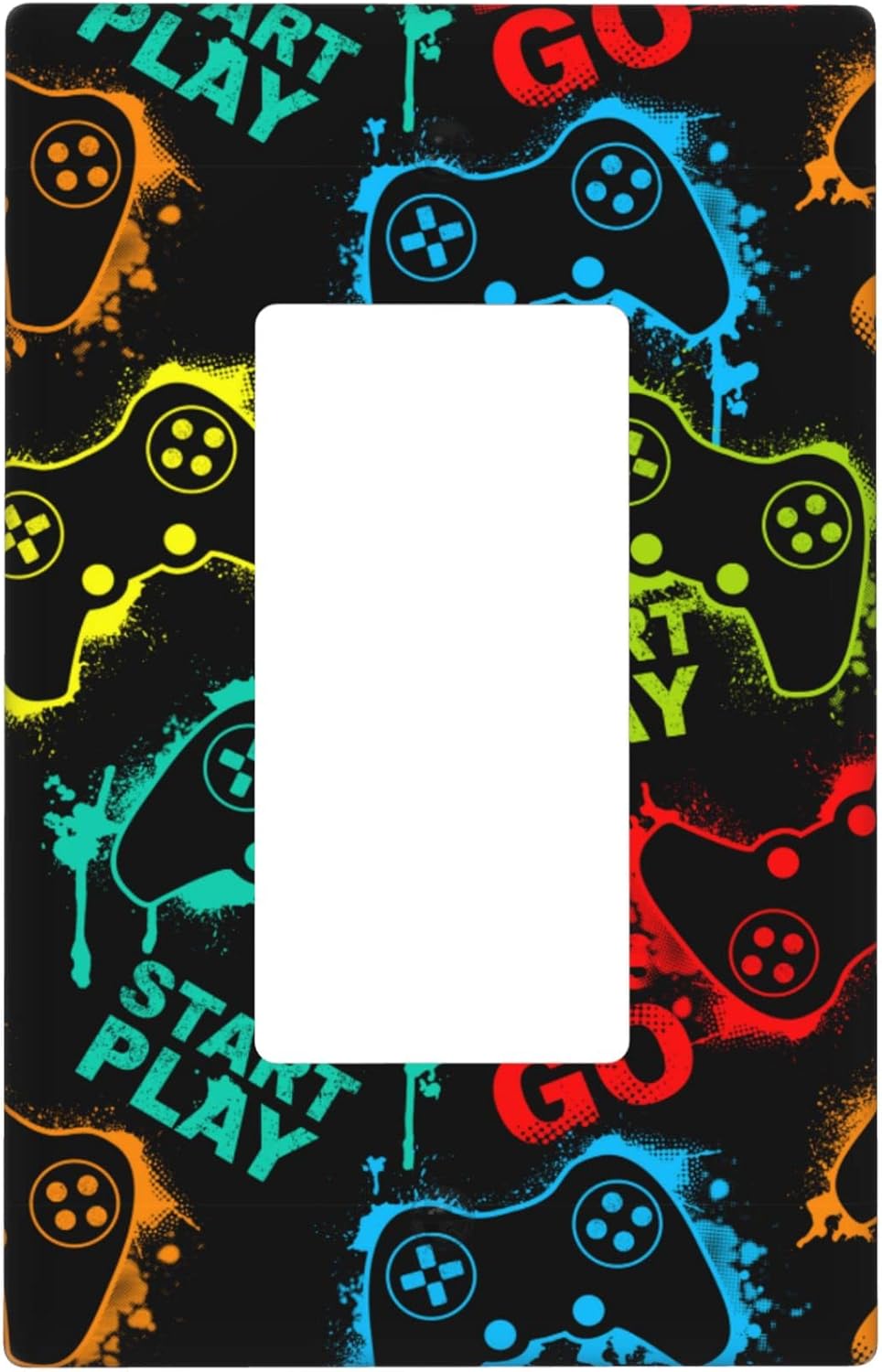 Video Game Controller Single Gang Rocker Decorative Light Switch Cover ...