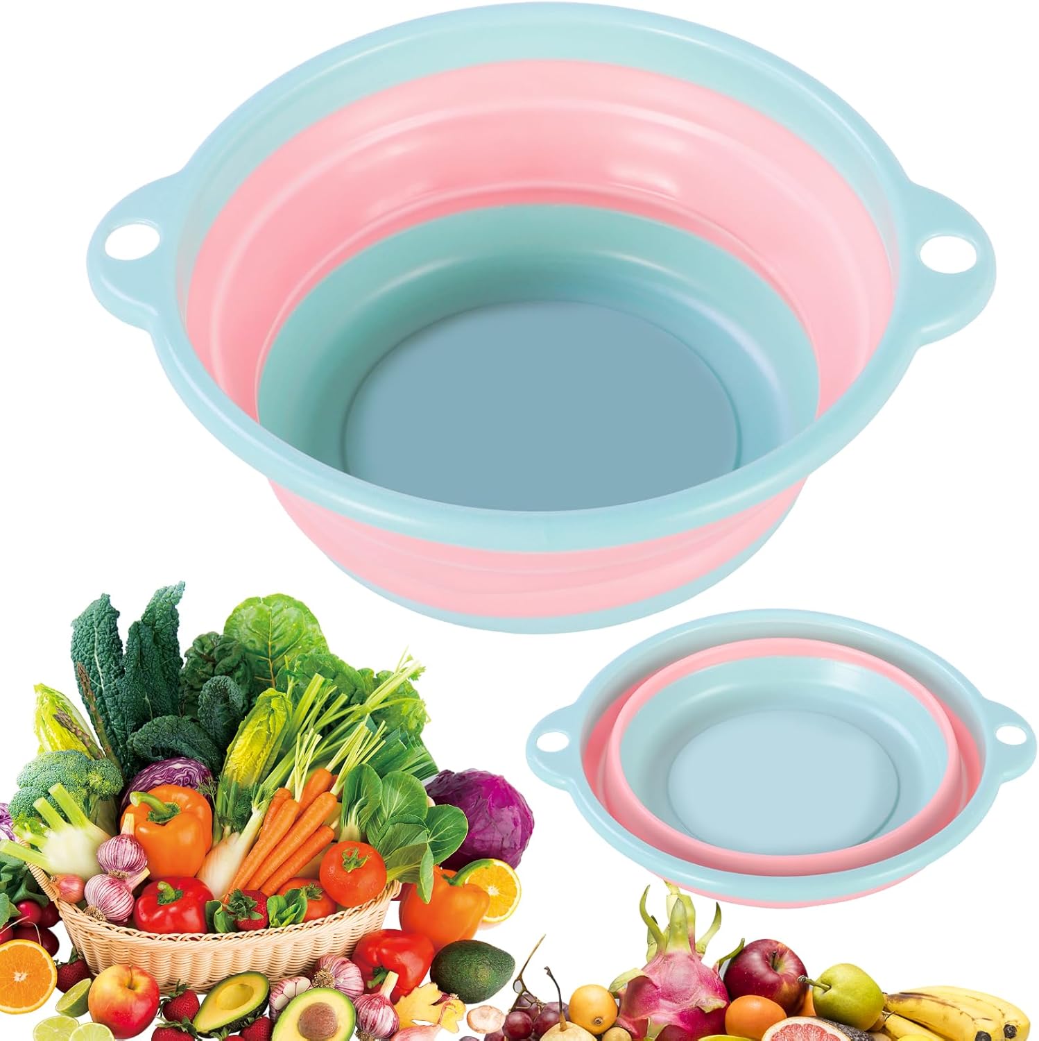 Fychuo Collapsible Washing Up Bowl - Small Camping Sink, Foldable ...