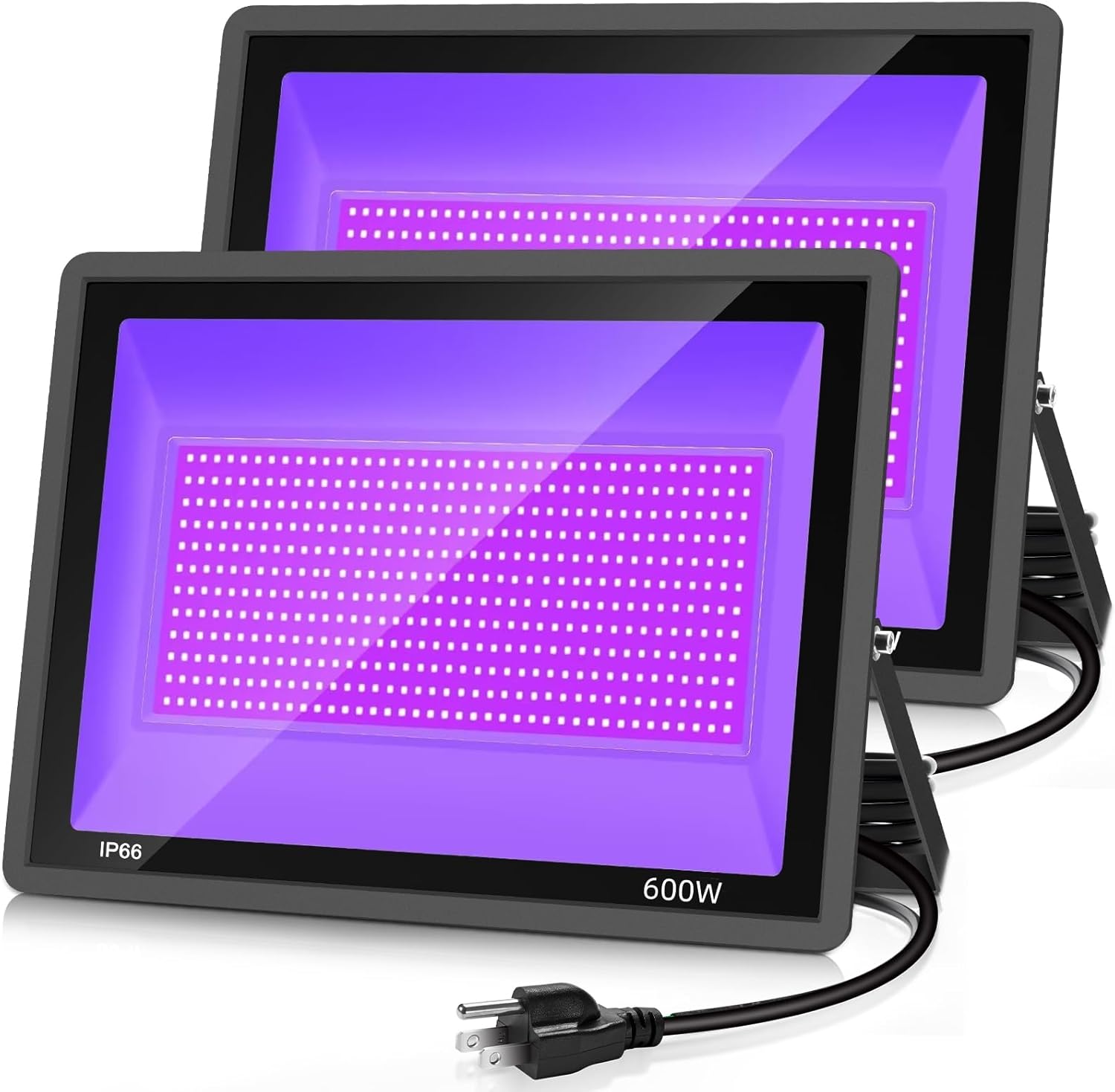 YANYCN 600W 2 Pack LED Black Light,395nm to 405nm LED UV Blacklight ...