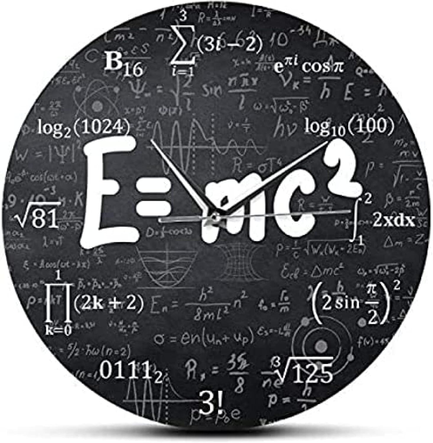Amazon.com: Wall Clock E=mc2 Math Formula Wall Clock Theory of ...