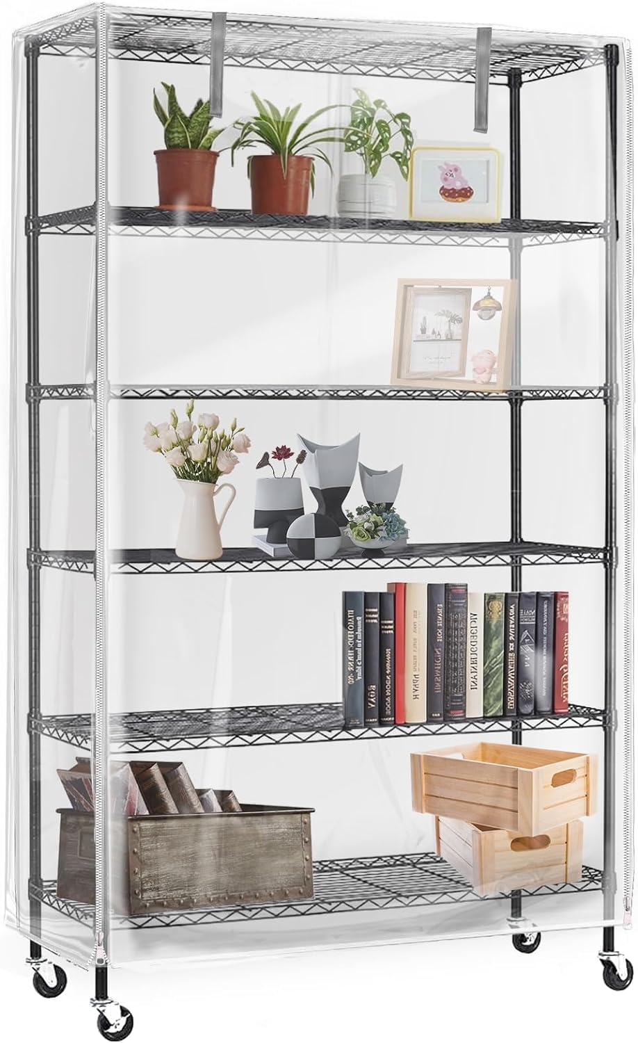 Amazon.com: IndigoTempest9 Clear Vinyl Waterproof Shelf Cover for Wire ...