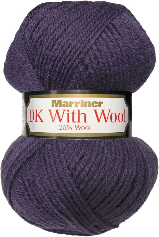 Amazon.com: Marriner Double Knit with Wool 100g | DK Yarn with British ...