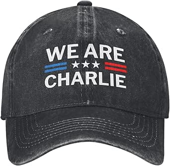 Amazon.com: We are Charlie Hat RIP Charlie Kirk Washed Distressed ...