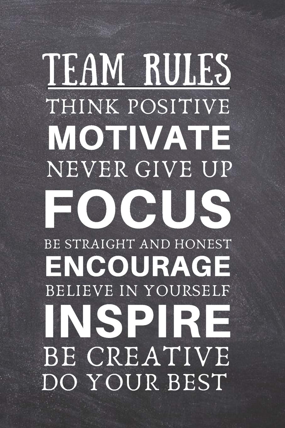 Team Rules: Gifts for Employees - Team - Lined Blank Notebook Journal ...