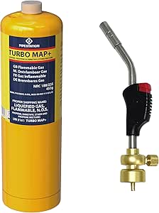 Blow Torch and 1x Mapp Gas Bottle - Gas Torch with Map Plus Pro ...