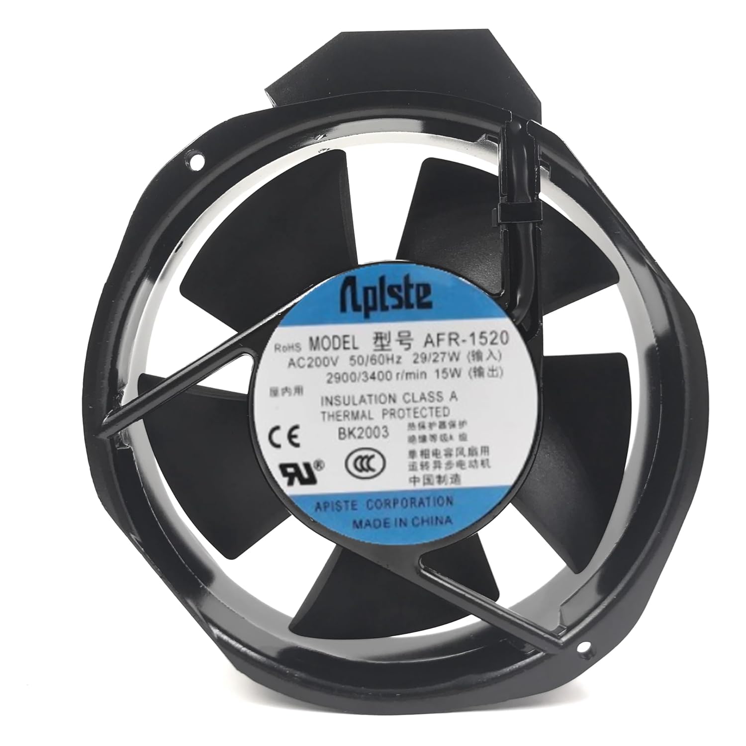 Ventilador de flujo axial Aplste AFR-1520 de 200 V, 29/27 W, 17238, 17 ...