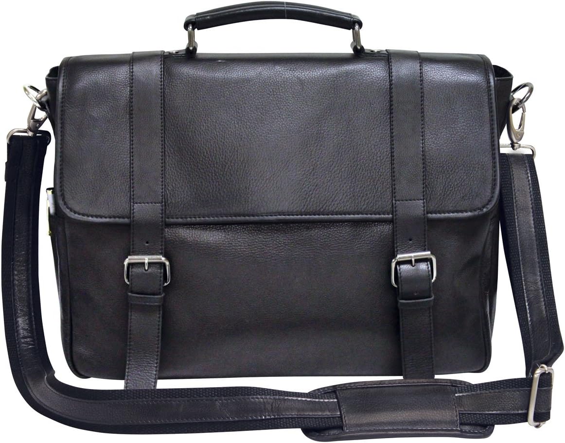 Amazon.com: Bellino Marshall Leather Briefcase Briefcase, Black ...