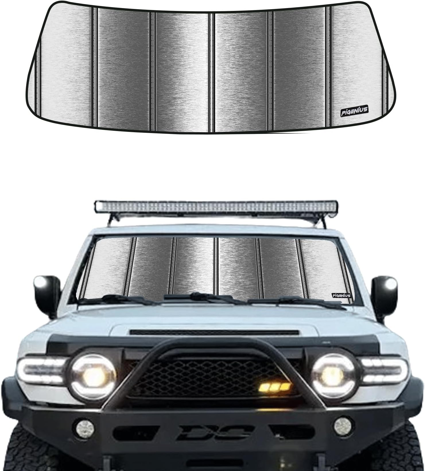Amazon.com: Windshield Sunshade Fit for Toyota FJ Cruiser 2007-2021 ...