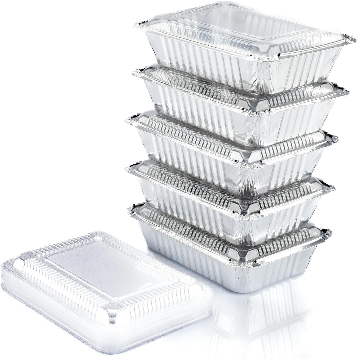 Amazon.com: CYEAH 50 Pcs Small Aluminum Pans With Lids, 12 oz Foil ...