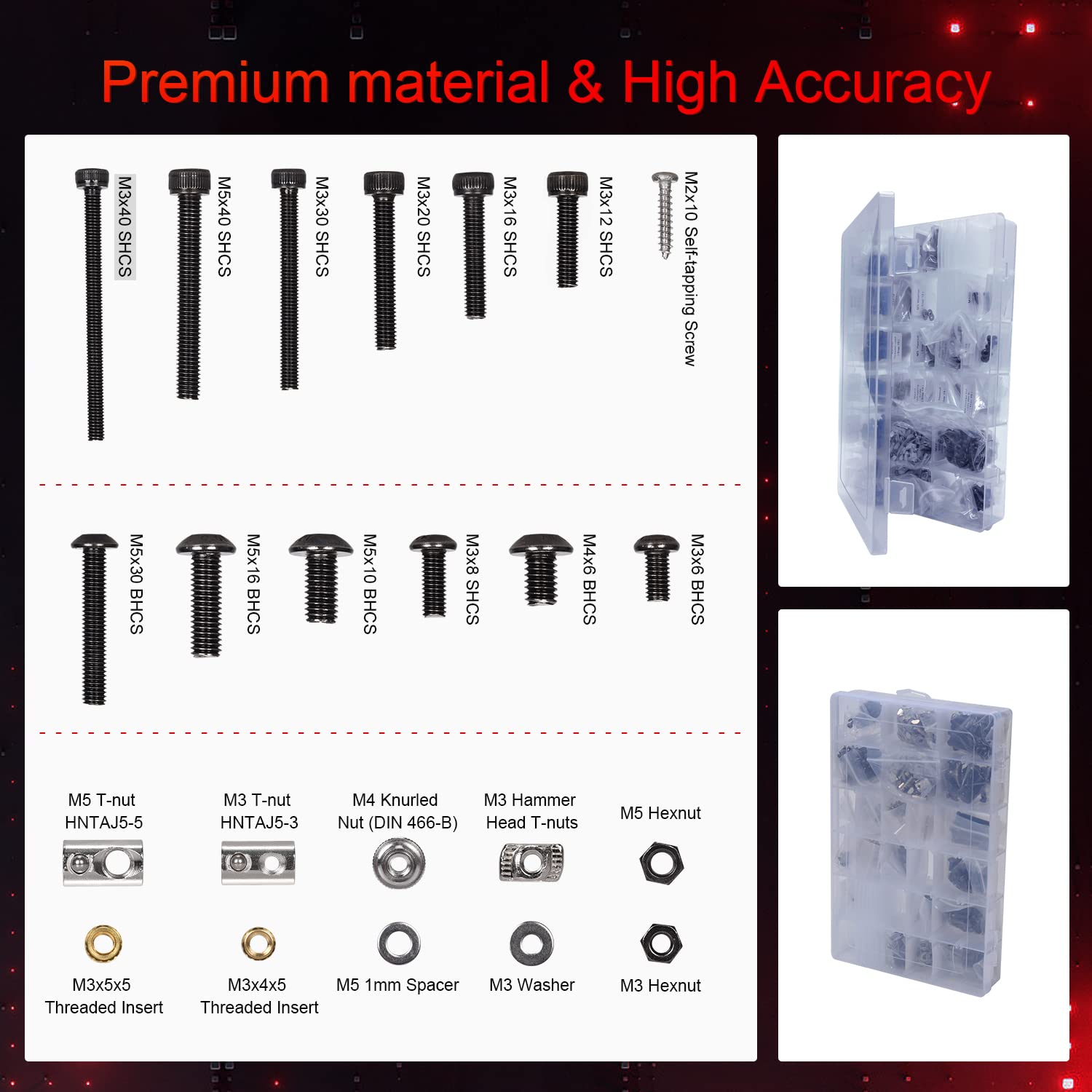 Review Voron 2.4 3D Printer Full Fastener Kit，3D Printer Full Set ...