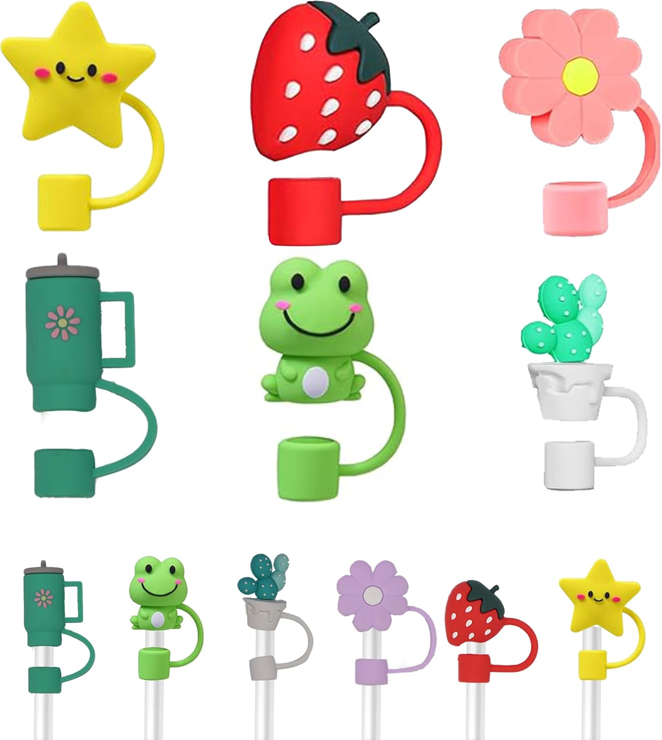 Amazon.com: Astra Shop 6-Pack Easter Straw Cover Caps for Stanley Cup ...