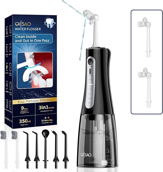 Amazon.com: Cordless Water Flosser for Teeth Cleaning Pick, U-Shaped ...
