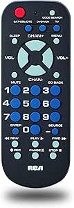 Amazon.com: RCA 3-Device Palm-Sized Universal Remote, Long Range IR ...