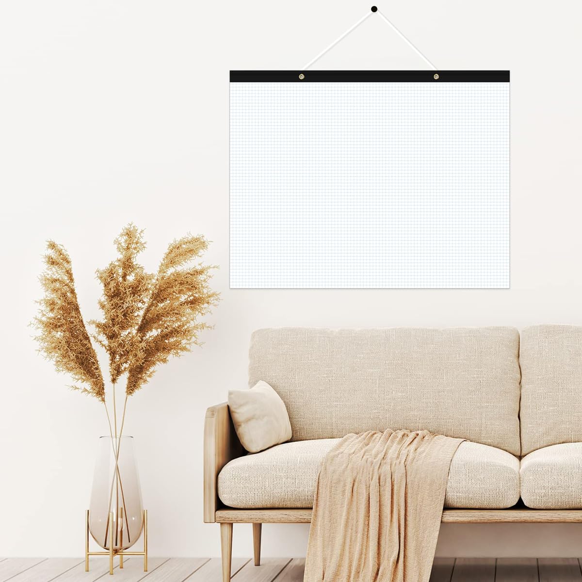 Magnetic Whiteboard Large Engineering Graph Paper Pad - 22x17 Inch 4x4 ...