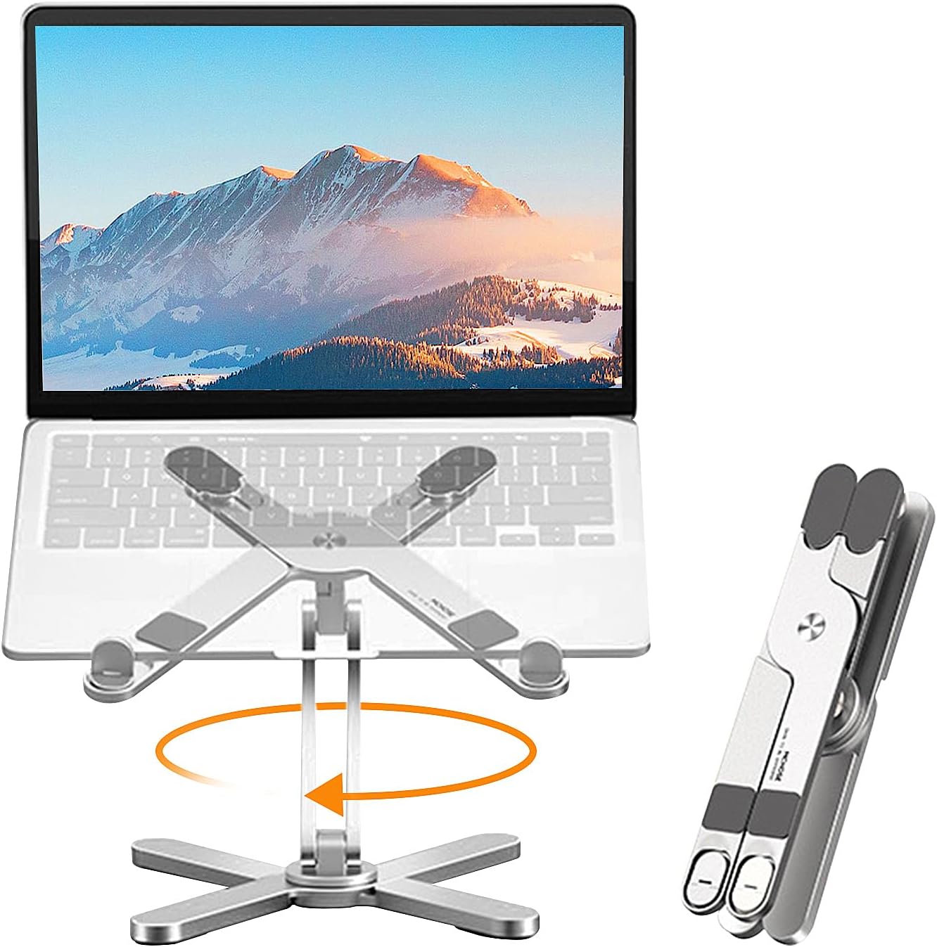 Amazon.com: Rain Design mStand360 Laptop Stand with Swivel Base, Space ...
