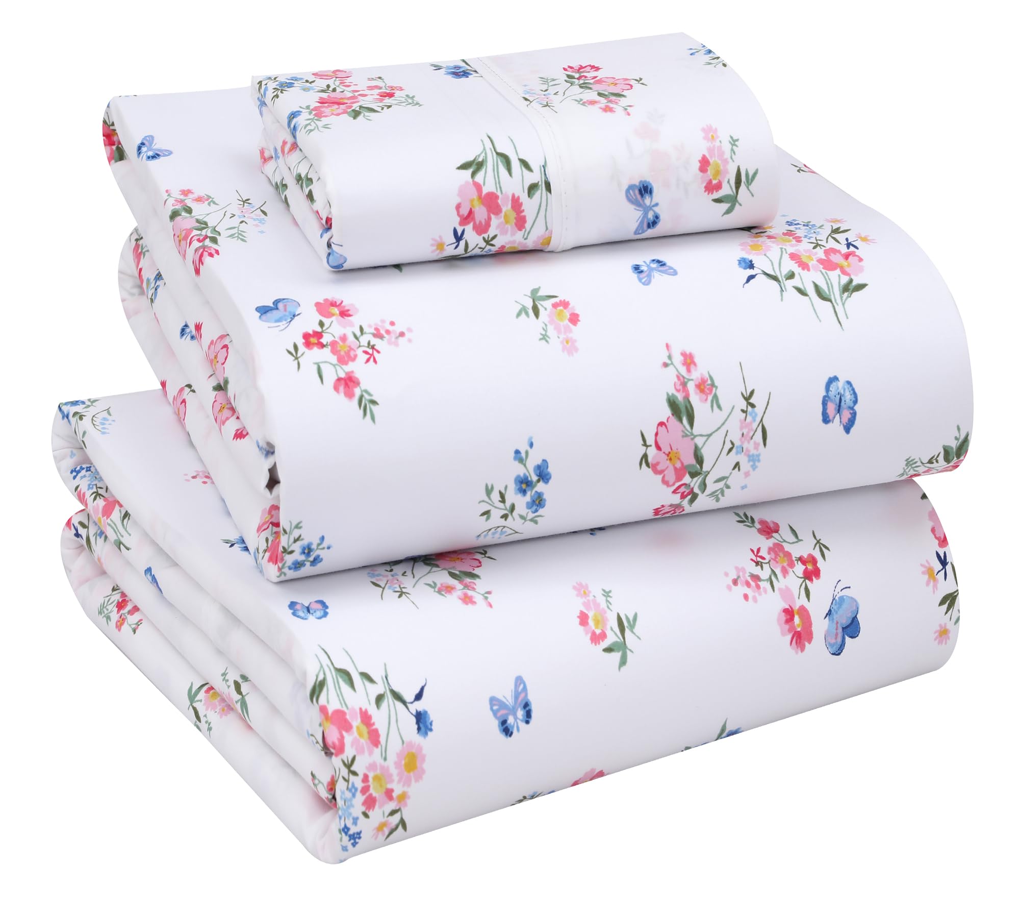 Amazon.com: RUVANTI 100% Cotton Sheets - Crispy Cooling Percale Sheets ...