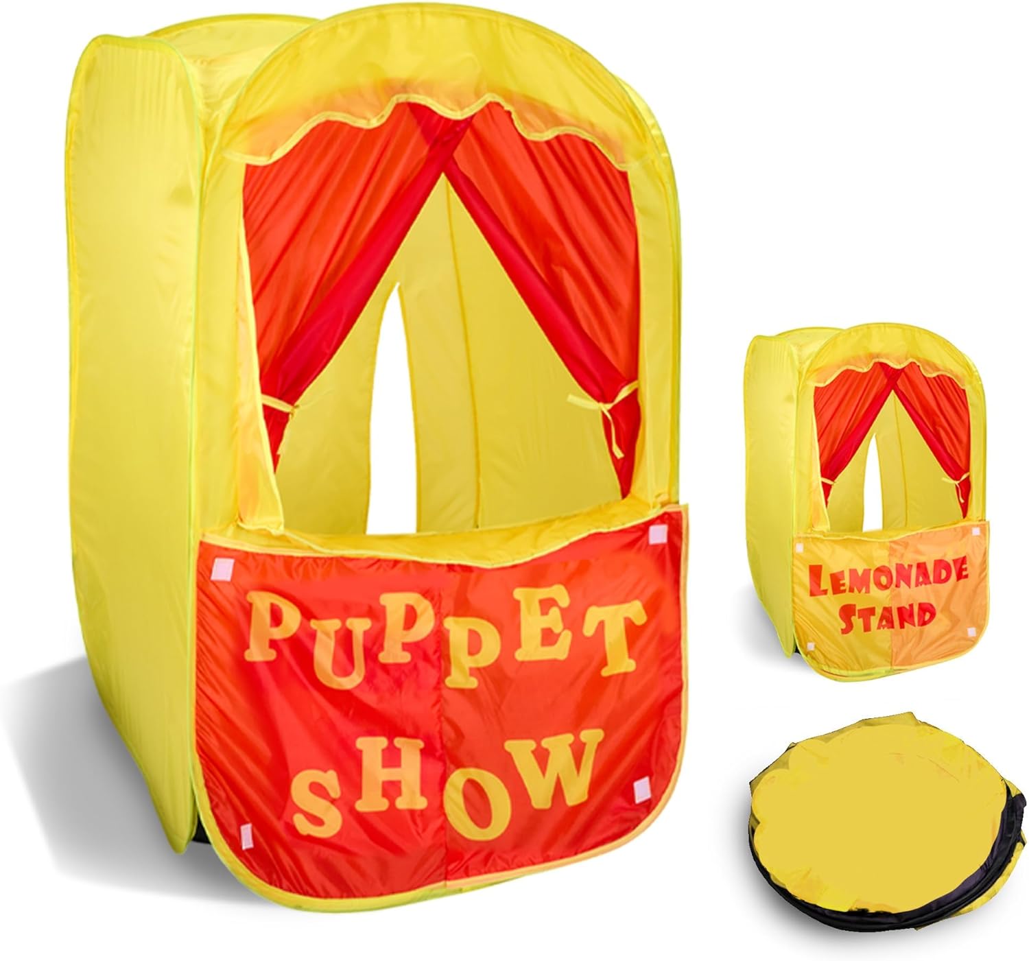 Amazon.com: Playbees Puppet Show Pop-Up Play Tent w/Front Stage Toddler ...
