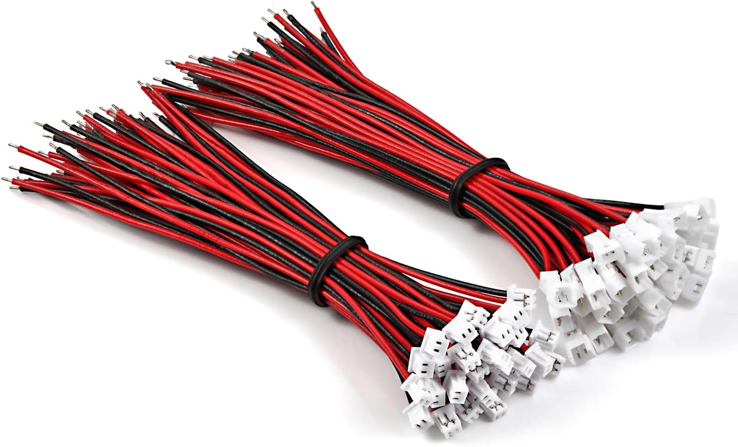 Chanzon Micro JST 1.25 10/15/20cm 2pin Connector 30 Pair 10cm Male and Female 60pcs 1.25mm Pitch ...