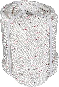 YSMN 5/8 in 150 FT Braided Rope 8600 LBS Breaking Strength High Force ...