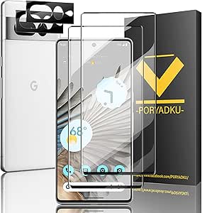 MaxTeck [2+2 Pack] Tempered Glass For Google Pixel 7 Pro Screen ...