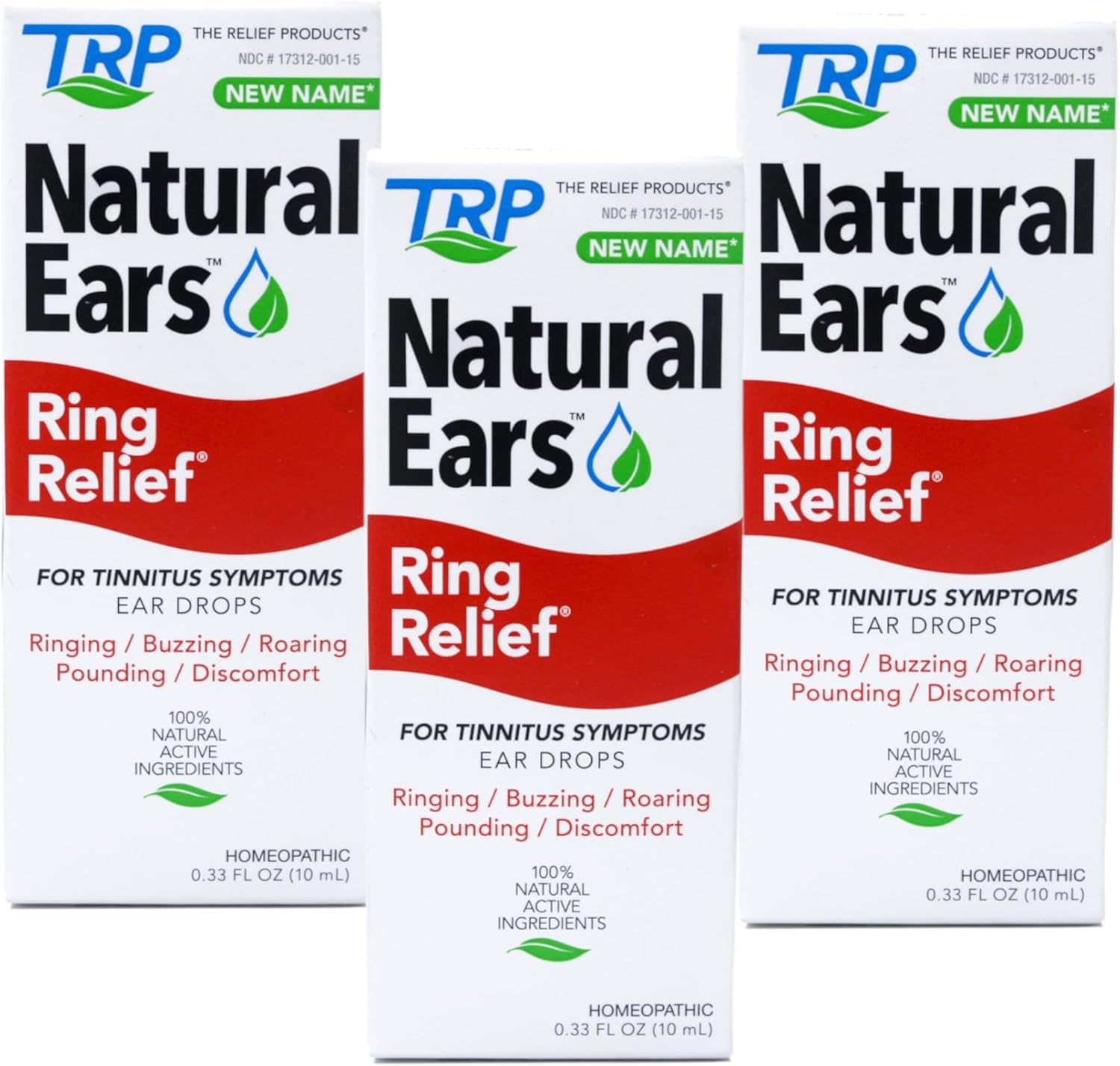 Amazon.com: Ring Relief Homeopathic Ear Drops - 0.33 OZ, Pack of 3 ...