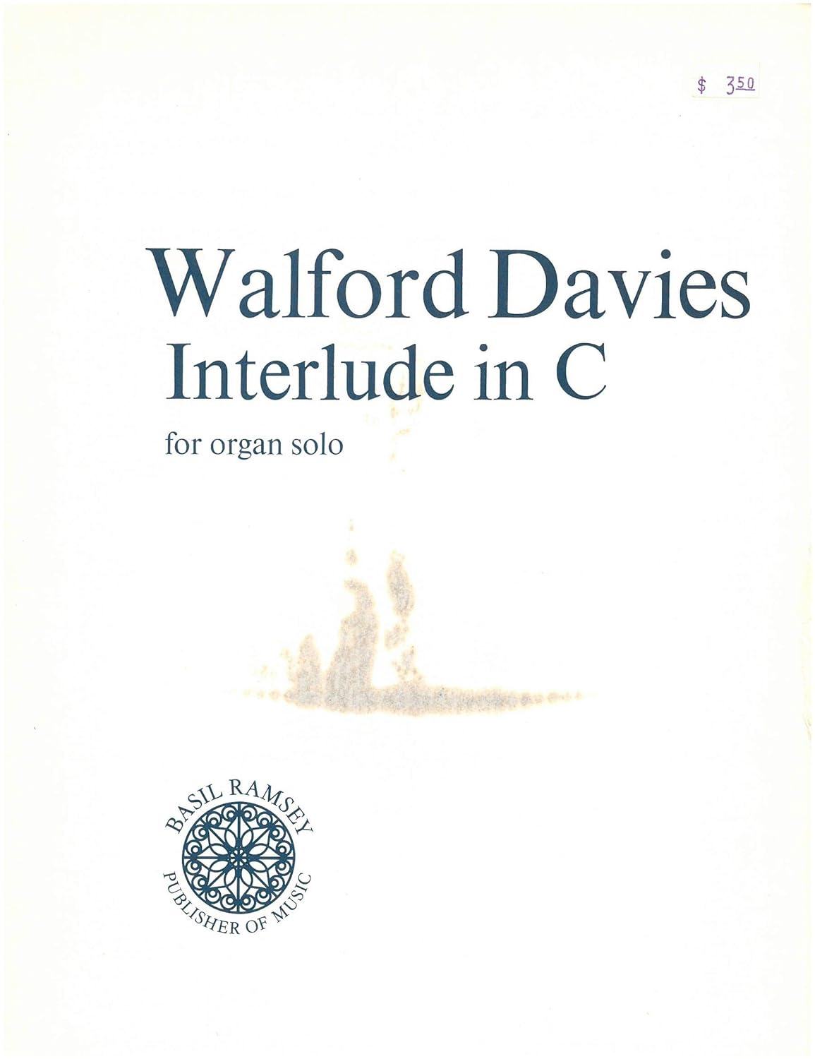 Interlude in C. For organ solo: Henry Walford Davies: Amazon.com: Books