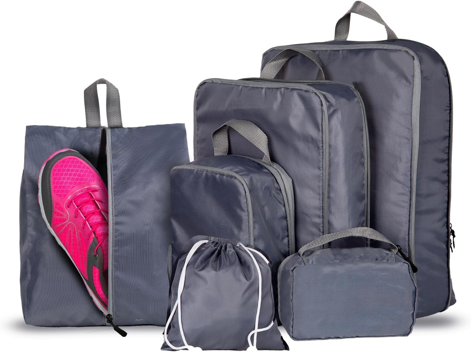 Amazon.com: Reginar - Compression Packing Cubes Set of 6, Travel Cubes ...