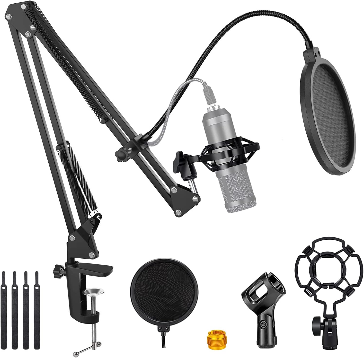 Neewer Microphone Arm Stand, Suspension Boom Scissor Mic Arm Stand with ...