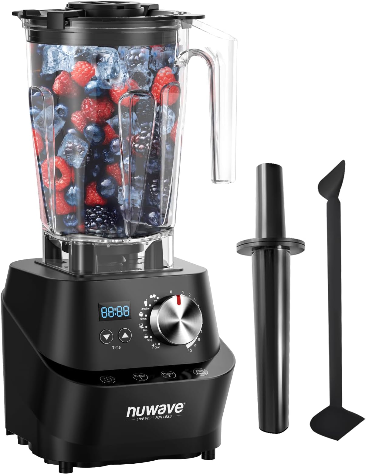 Amazon.com: Nuwave Infinity Commercial Blender, Heavy-Duty Smoothie Blender w/ 2.5HP Copper ...