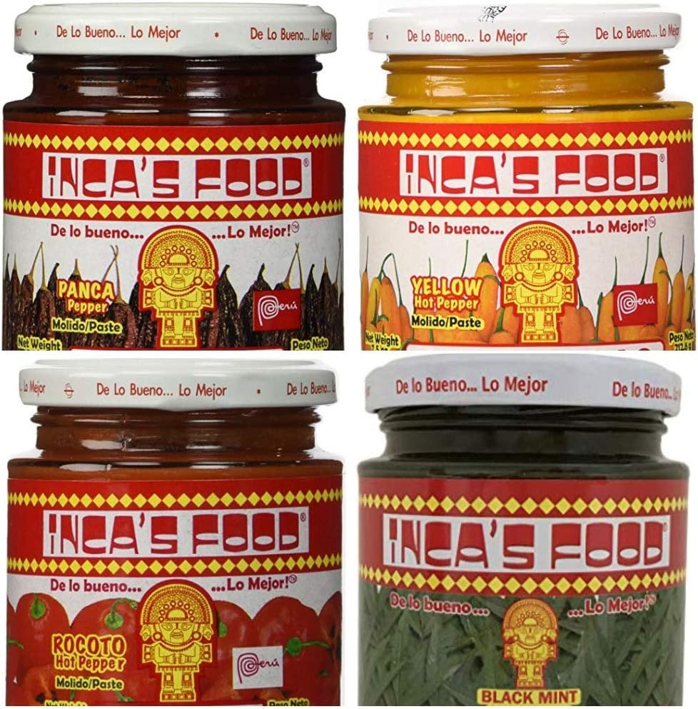 Amazon.com : Inca's Food Mixed Sampler - Aji Amarillo, Aji Panca ...
