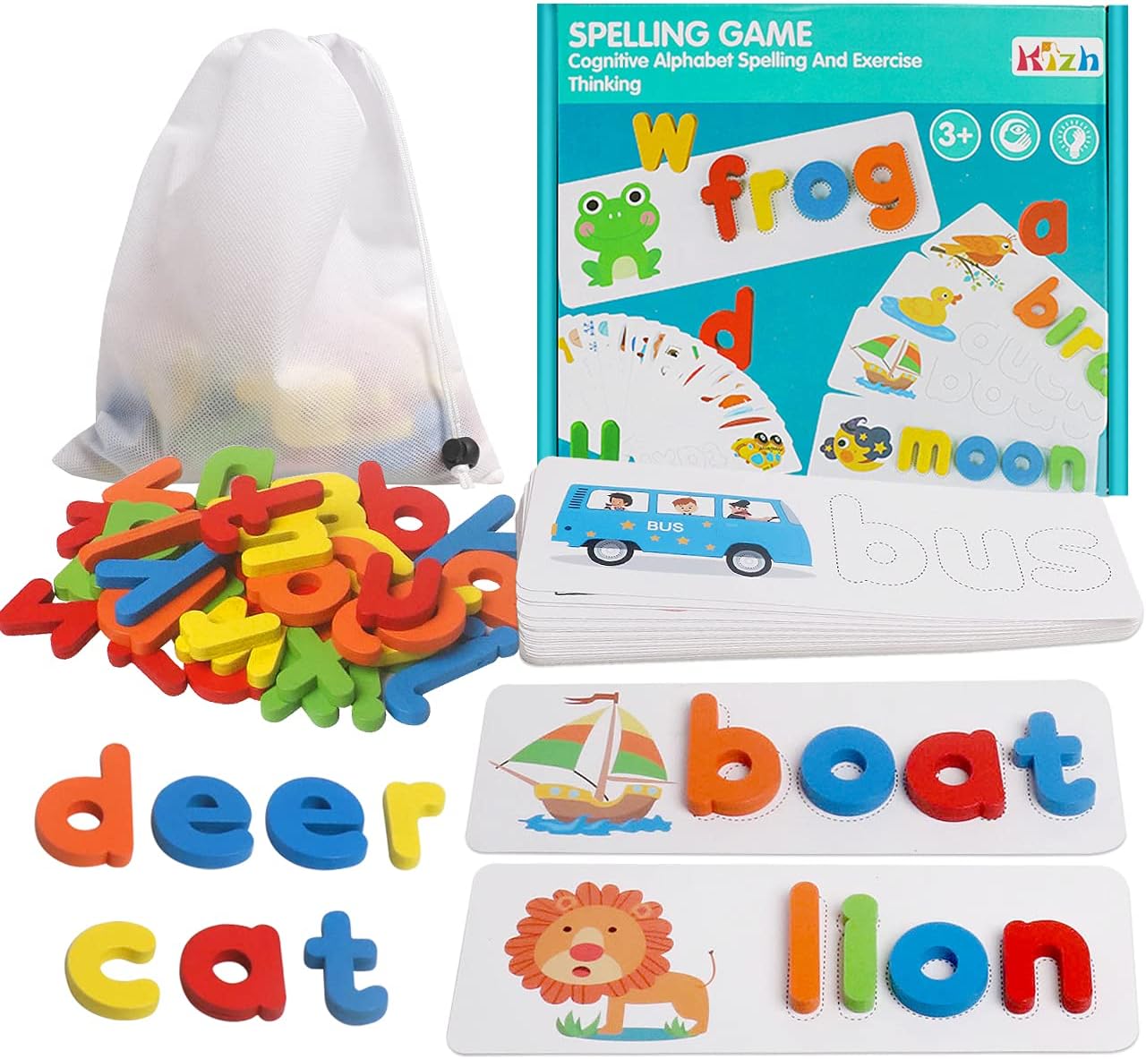 Reading & Spelling Learning Toy,Wooden Educational Developmental Toy ...