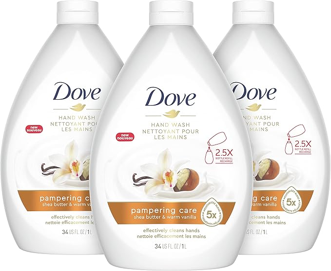 Dove Pampering Care Shea Butter & Warm Vanilla Hand Wash for clean ...