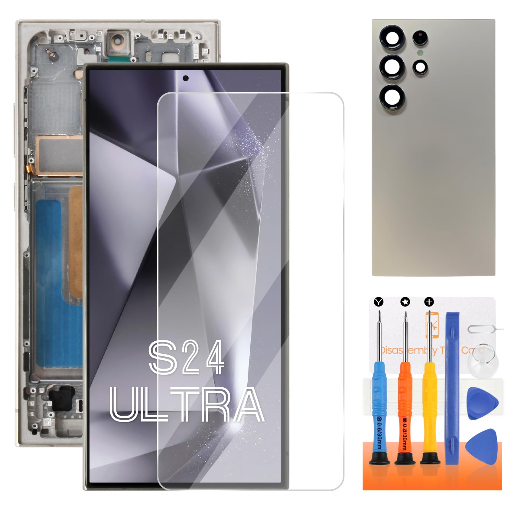 Amazon.com: OLED for Samsung Galaxy S24 Ultra Screen Replacement for ...