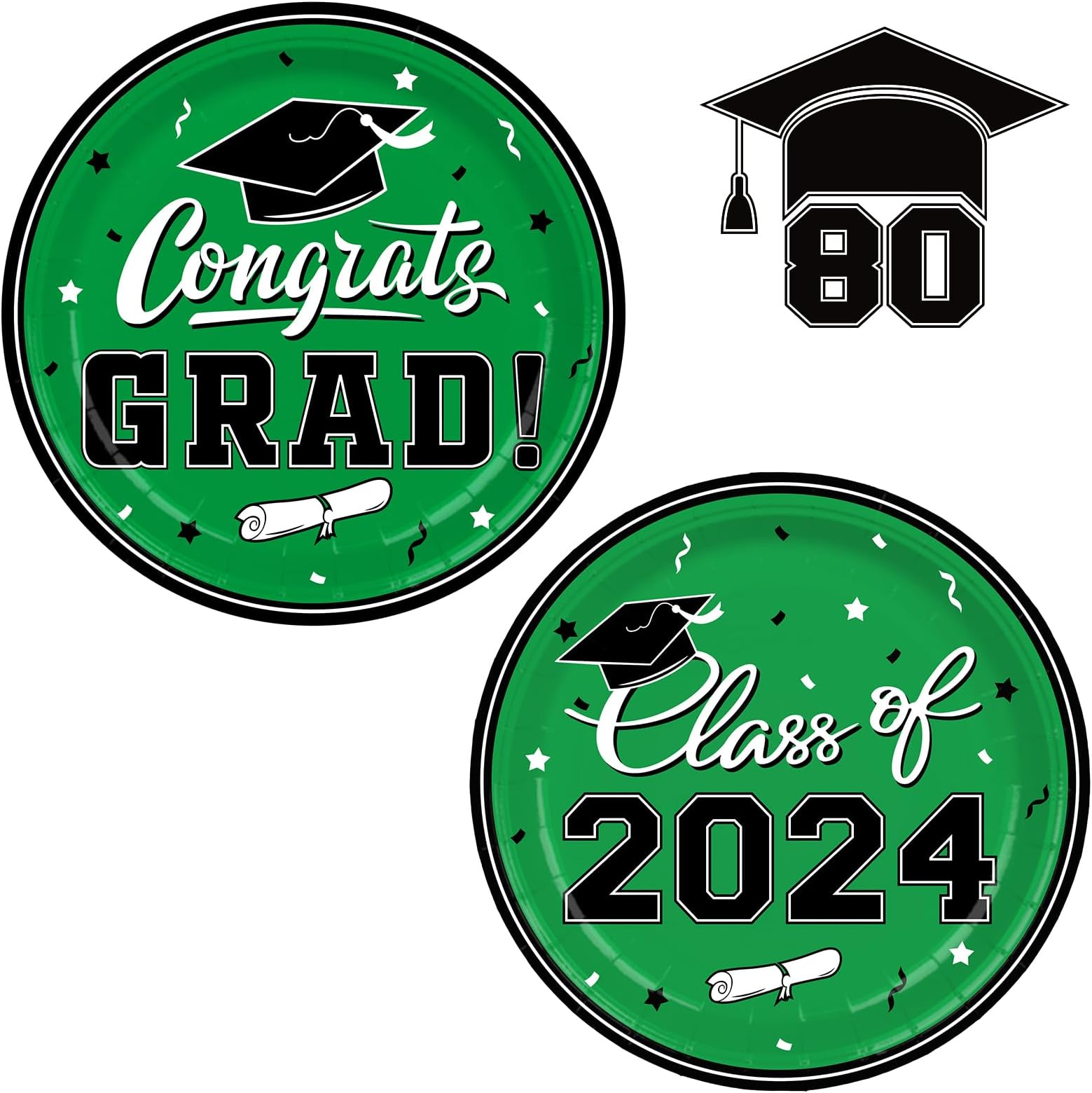 Amazon.com: Trendware Finally Done Graduation Dessert Plates, 24 ct ...