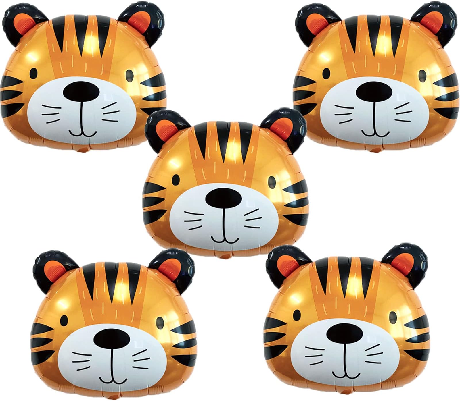 Amazon.com: Qualatex 12 Tiger Print 11" Latex Balloons Black & Orange ...