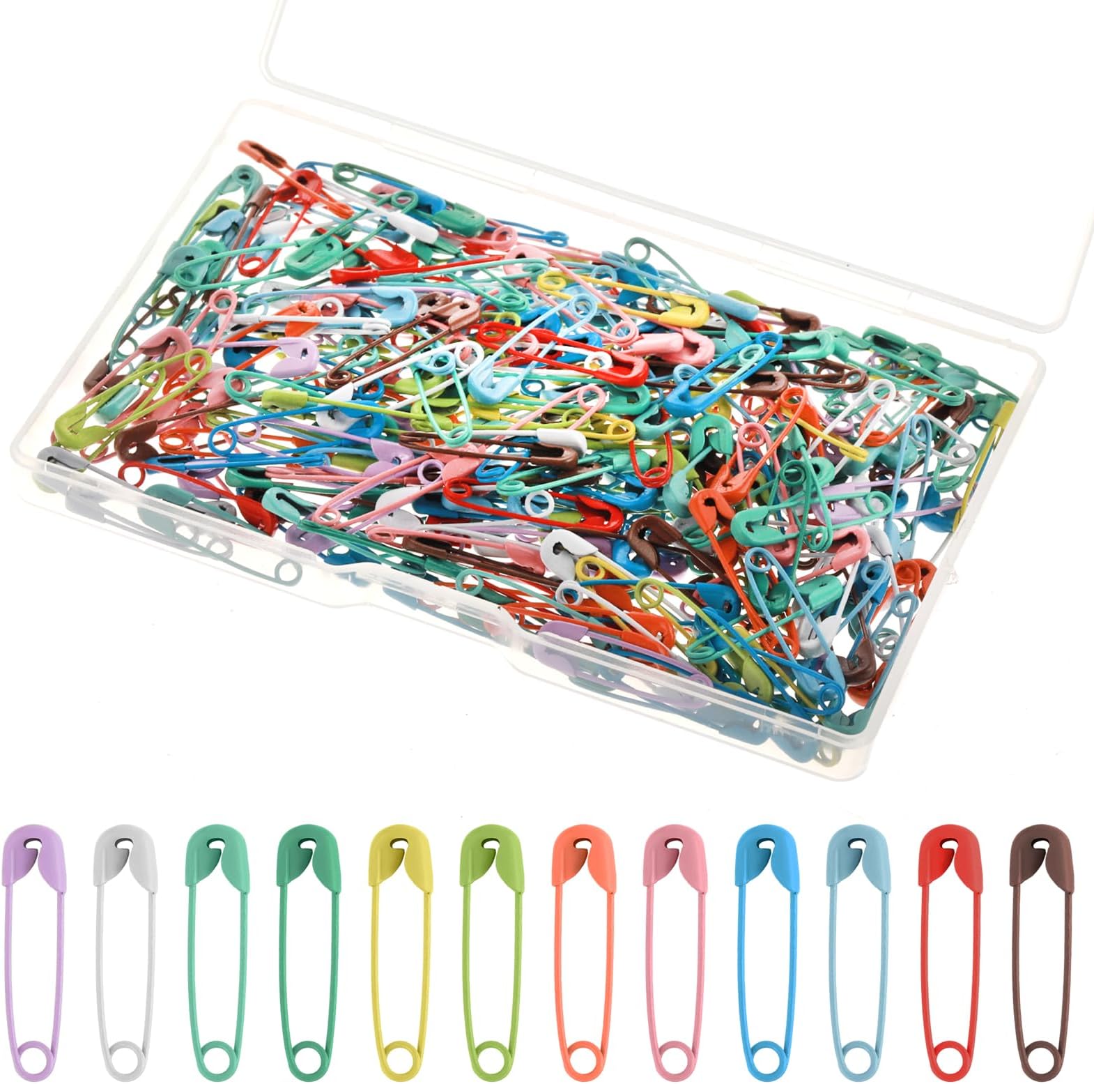 Amazon.com: 120 Pcs Small Safety Pins,19mm Safety Pins for Clothes Tags ...