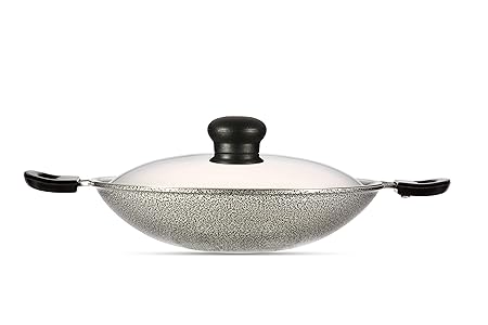 Buy Butterfly Raga Deluxe Non-Stick Aluminium Appachatty with Lid, 20 ...