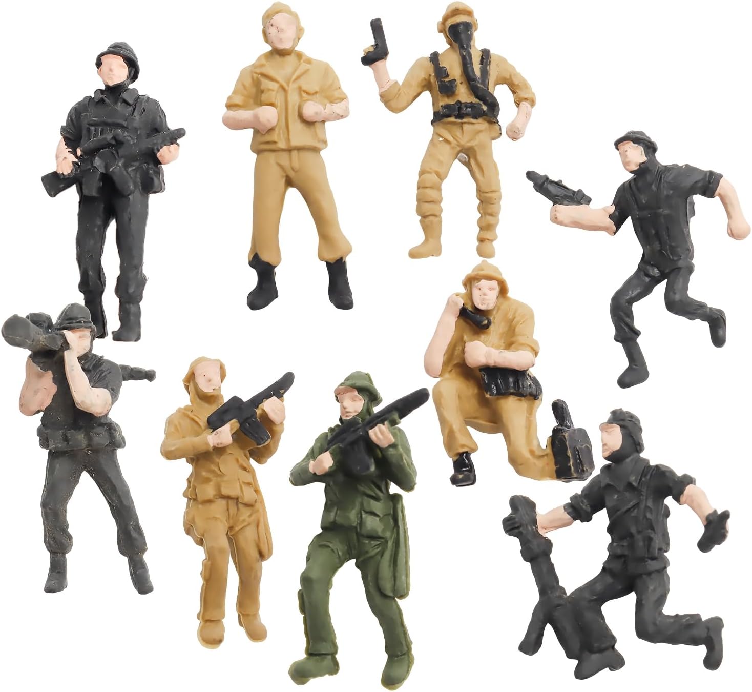 Amazon.com: Bbiamsleep 15 Pcs Mini Multicolor Painted People Figure 1: ...