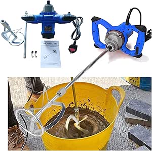 2600W Agitator Concrete Mixer, 6-Speed Gear Concrete Mixer, Paint ...