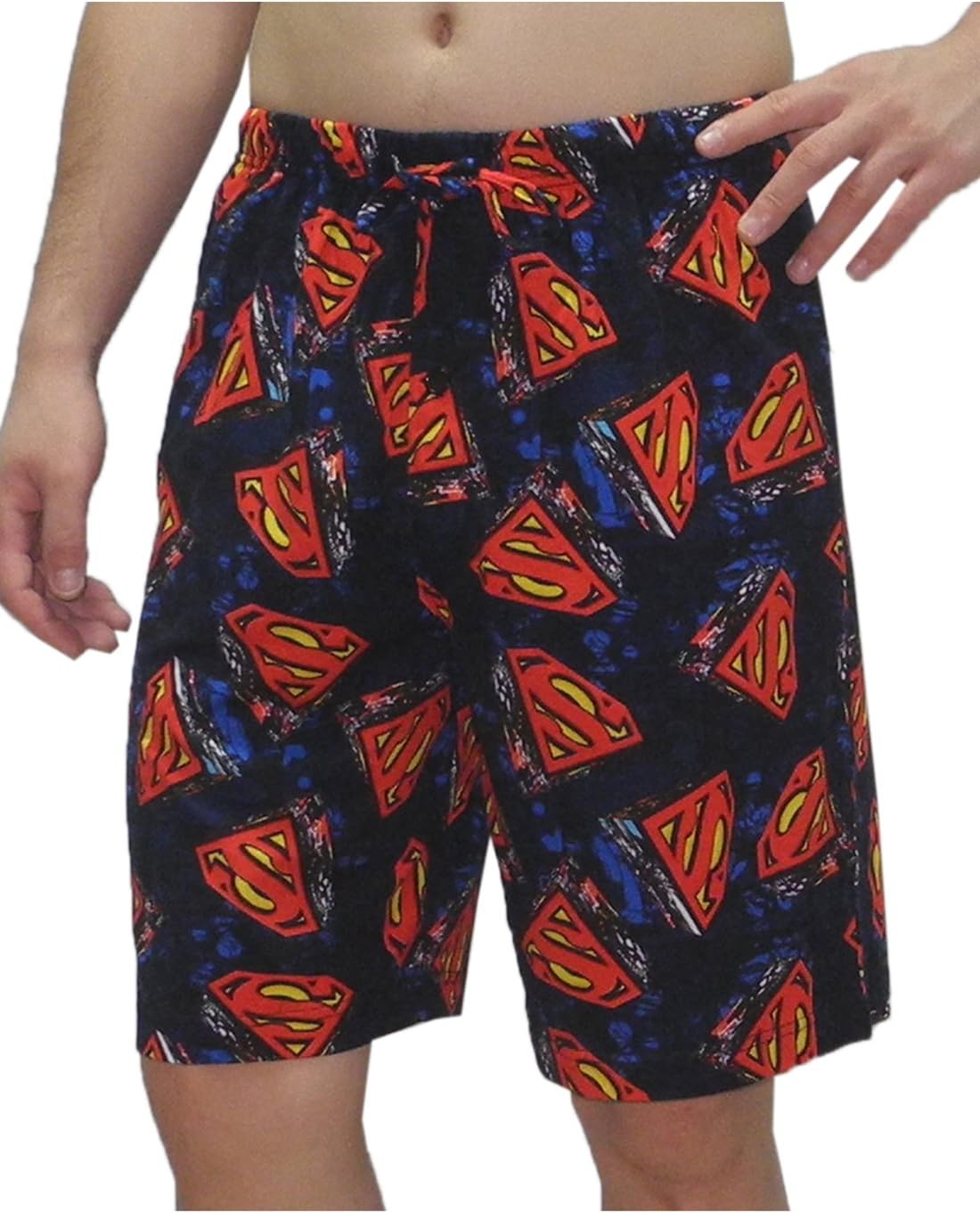 DC Mens Comics Superman Functional Button Fly Boxer Shorts S Multicolor ...
