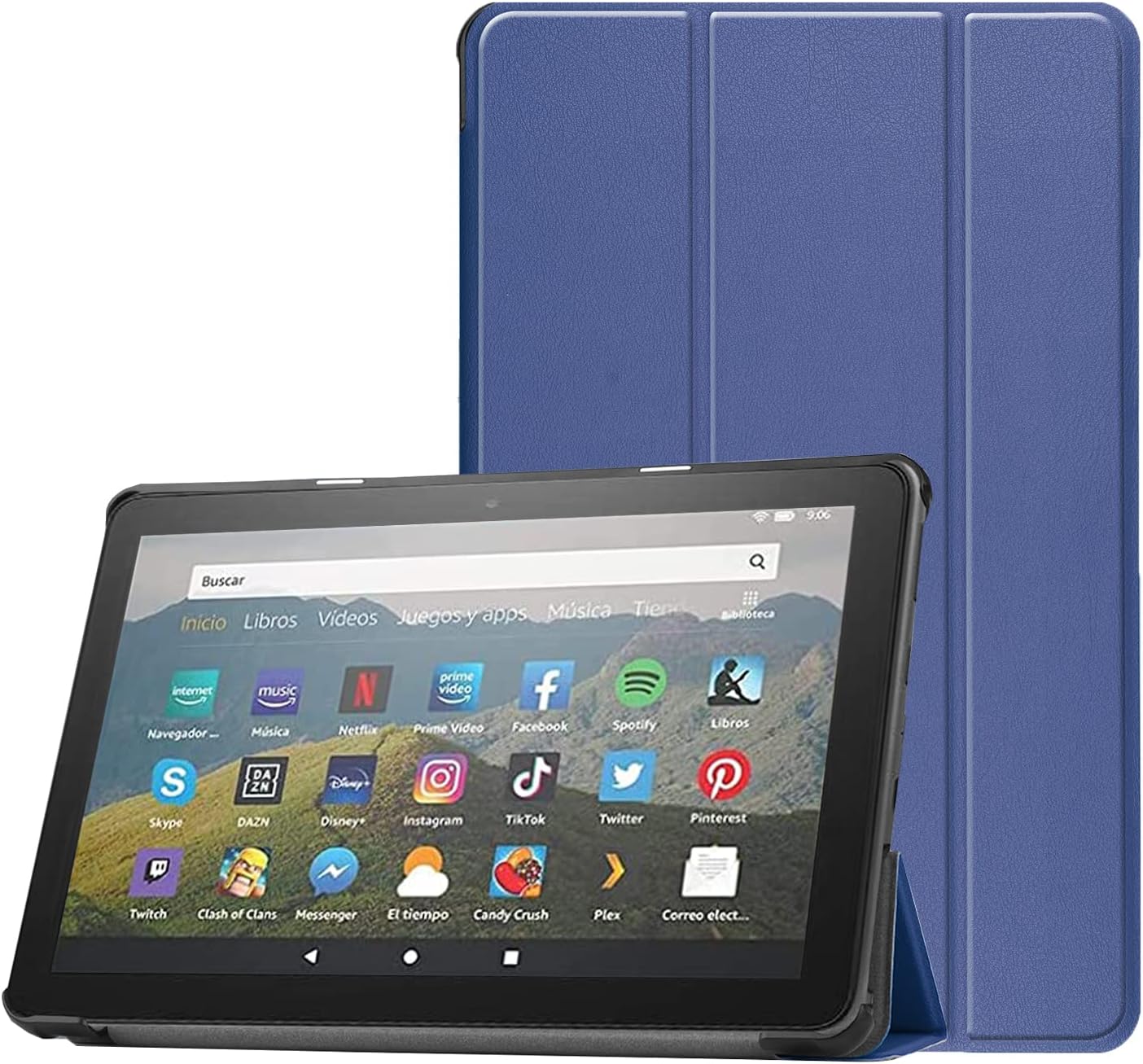 Amazon.com: FANRTE New Kindle Fire HD 8 Tablet Case & fire 8 Plus case ...