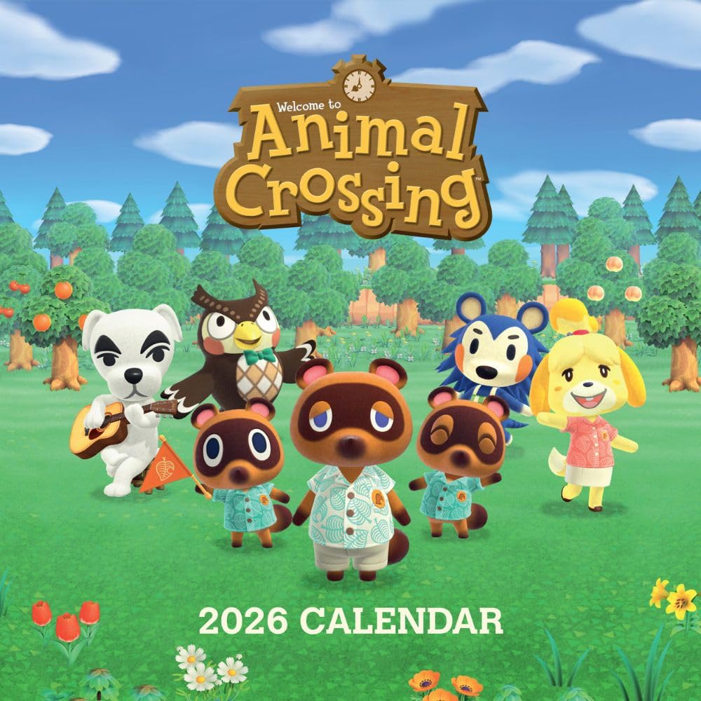 2026 CALENDAR ANIMAL CROSSING MONTH TO VIEW SQUARE WALL CALENDAR ...