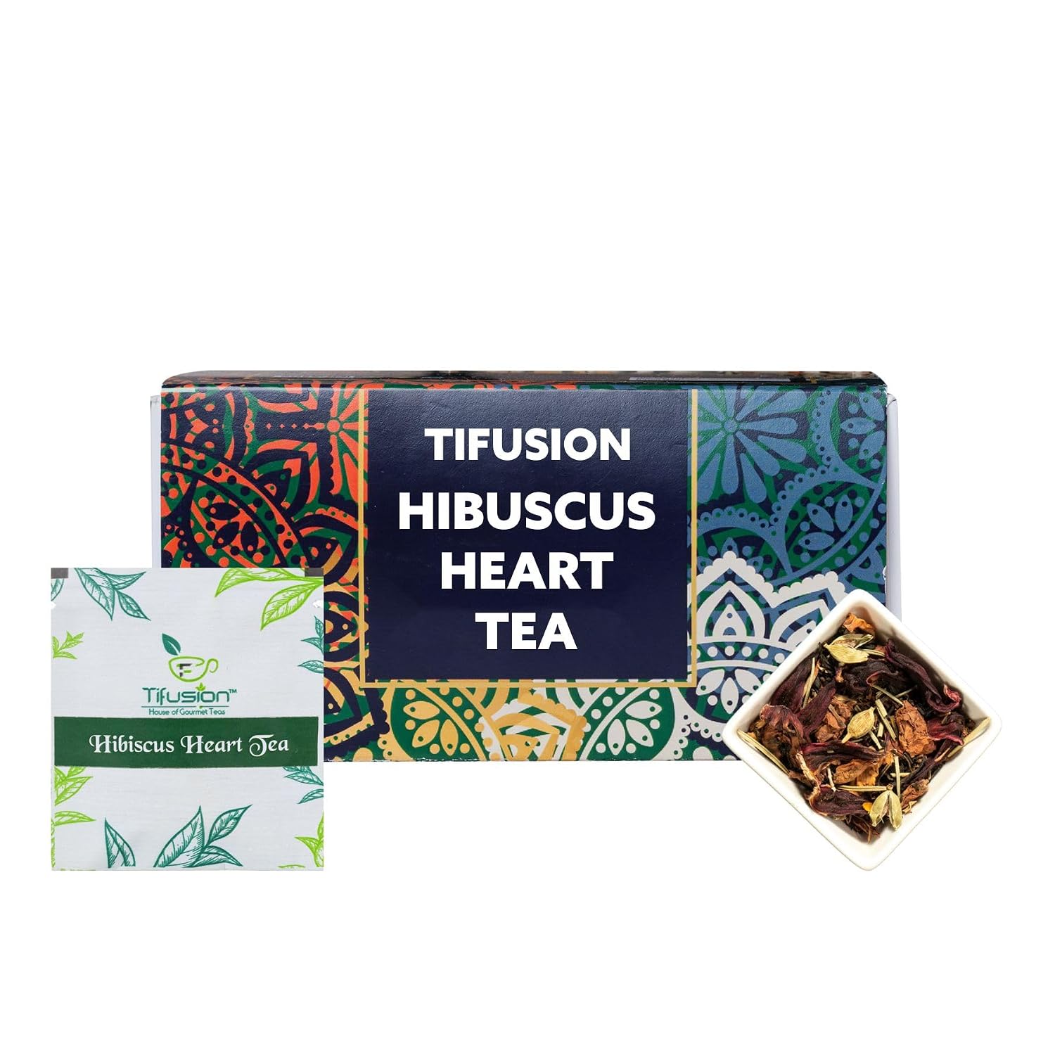 Tifusion Good Heart and Cholesterol Tea with Arjun Bark, Hawthorne ...