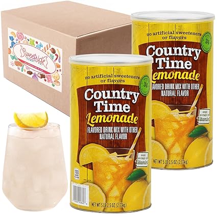 Amazon.com : Powdered Lemonade Drink Mix- CountryTime Refreshing ...
