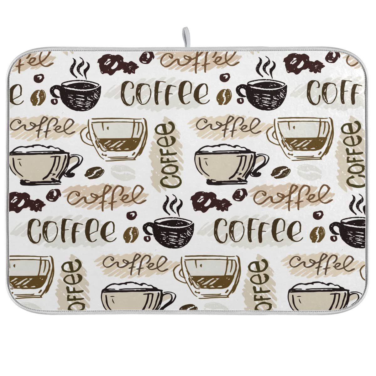Amazon.com: Coffee Mat Coffee Cup Drying Mat Coffee Maker Mat for ...