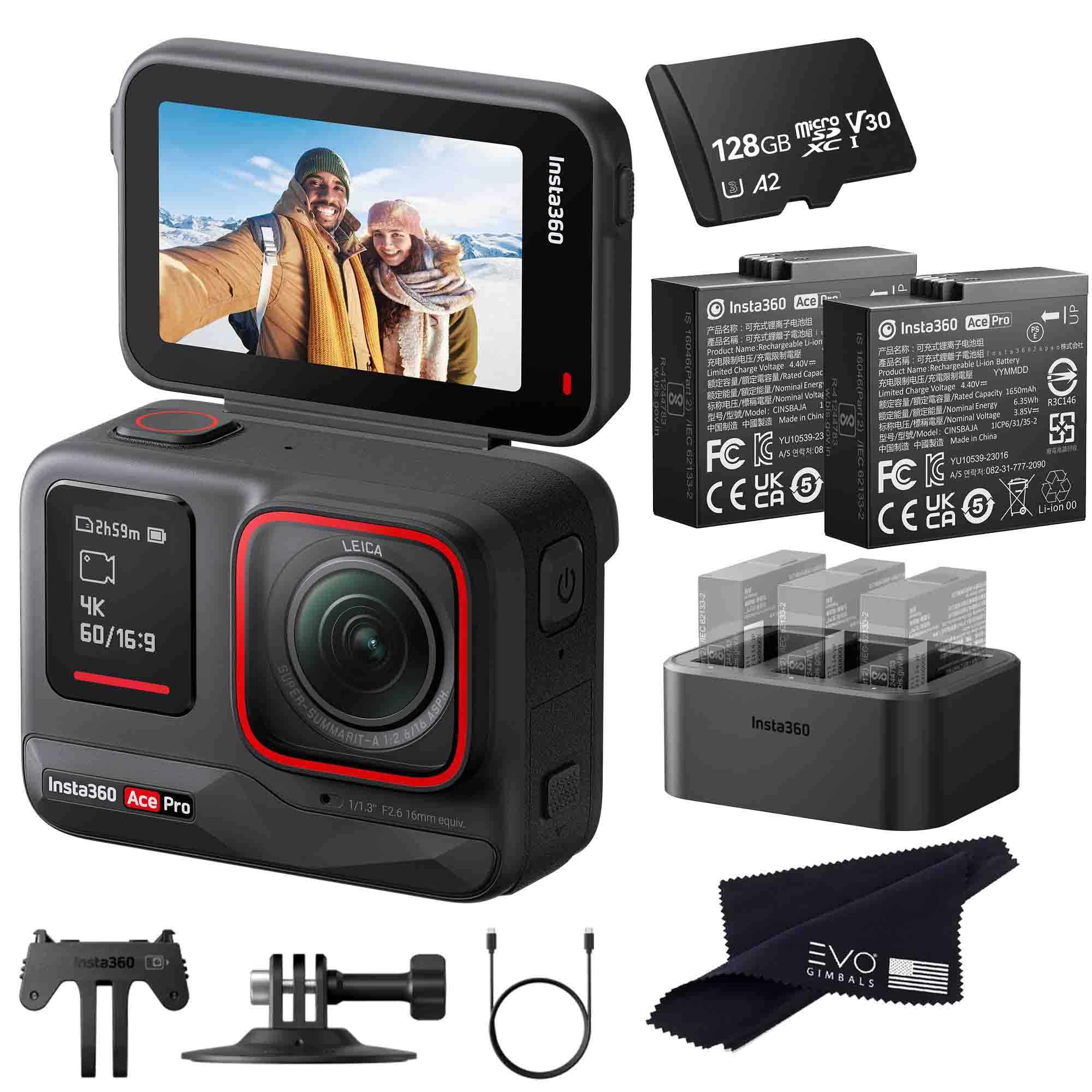 Amazon.com : Insta360 Ace Pro Battery Bundle- 8K Waterproof Action ...