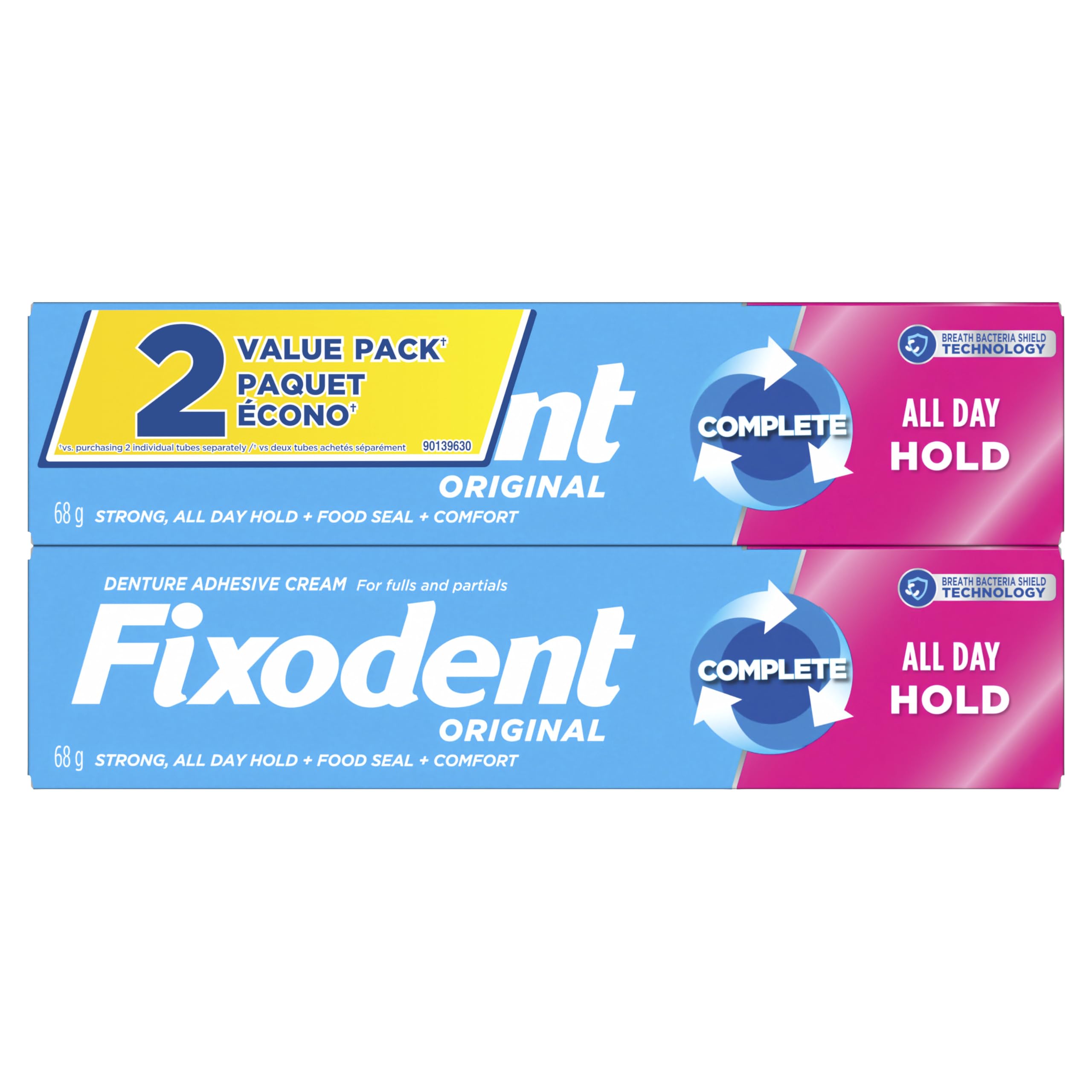 Fixodent Original Secure Denture Adhesive, 136 g Total (2 Count of 68 g ...