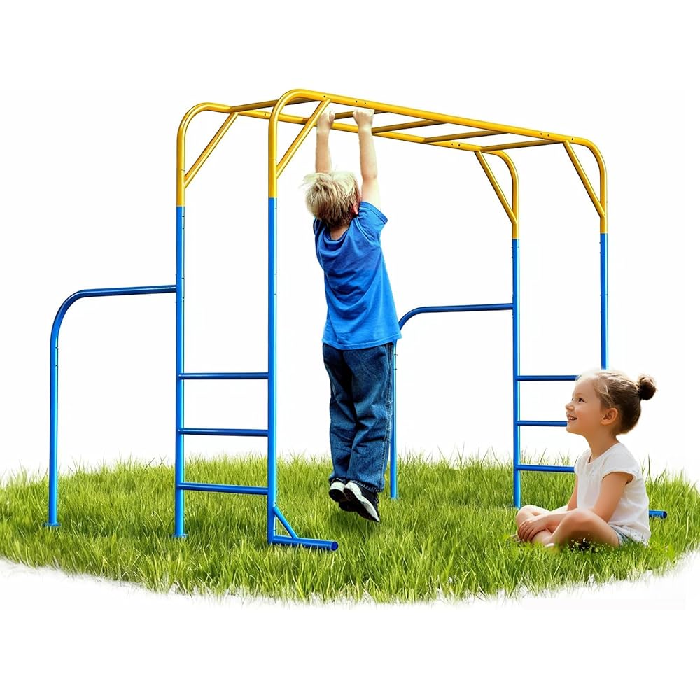 $28/mo - Finance Monkey Bars for Kids, Outdoor Monkey Bar Set with ...