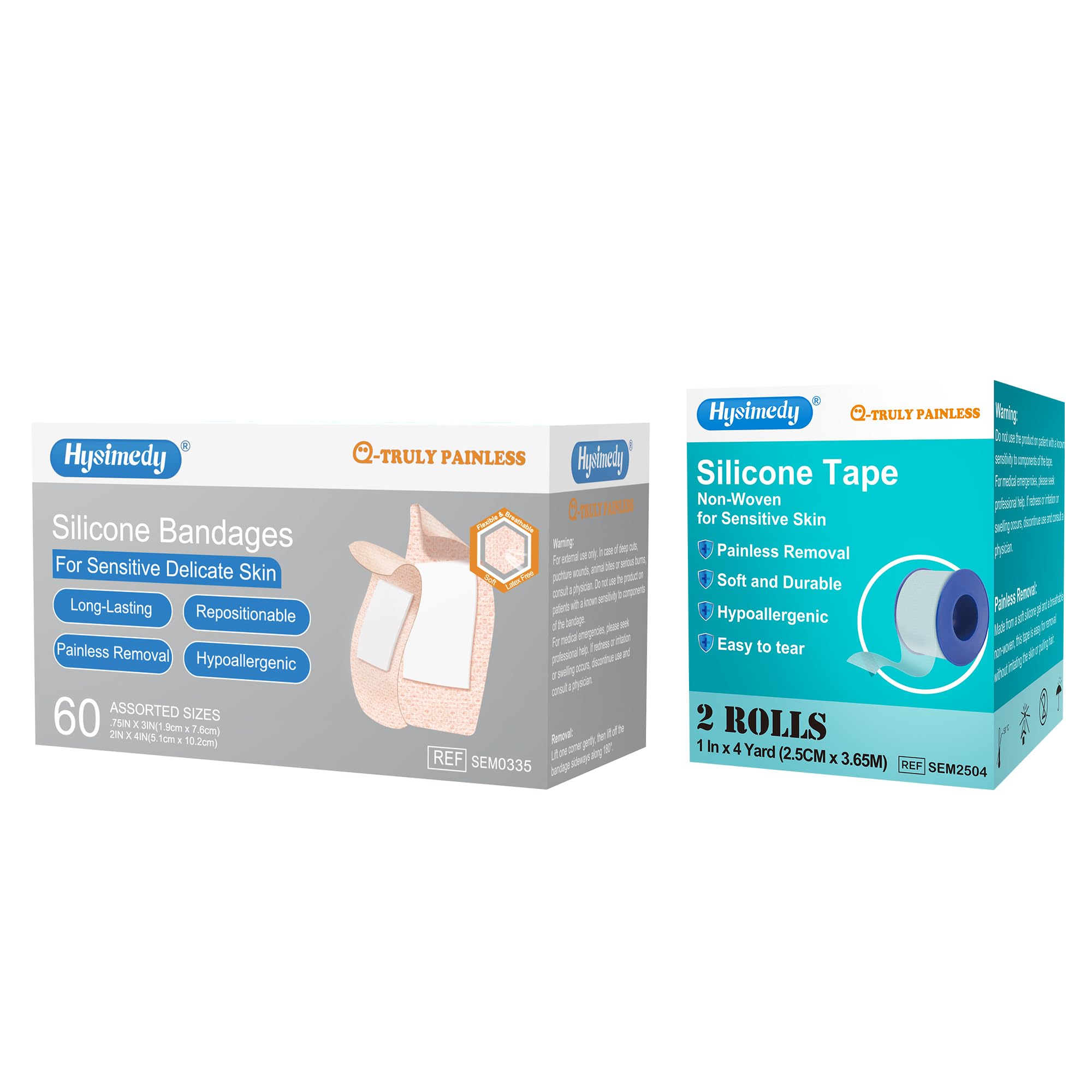 Amazon.com: Silicone Bandages Assorted Sizes for Sensitive Fragile Skin ...